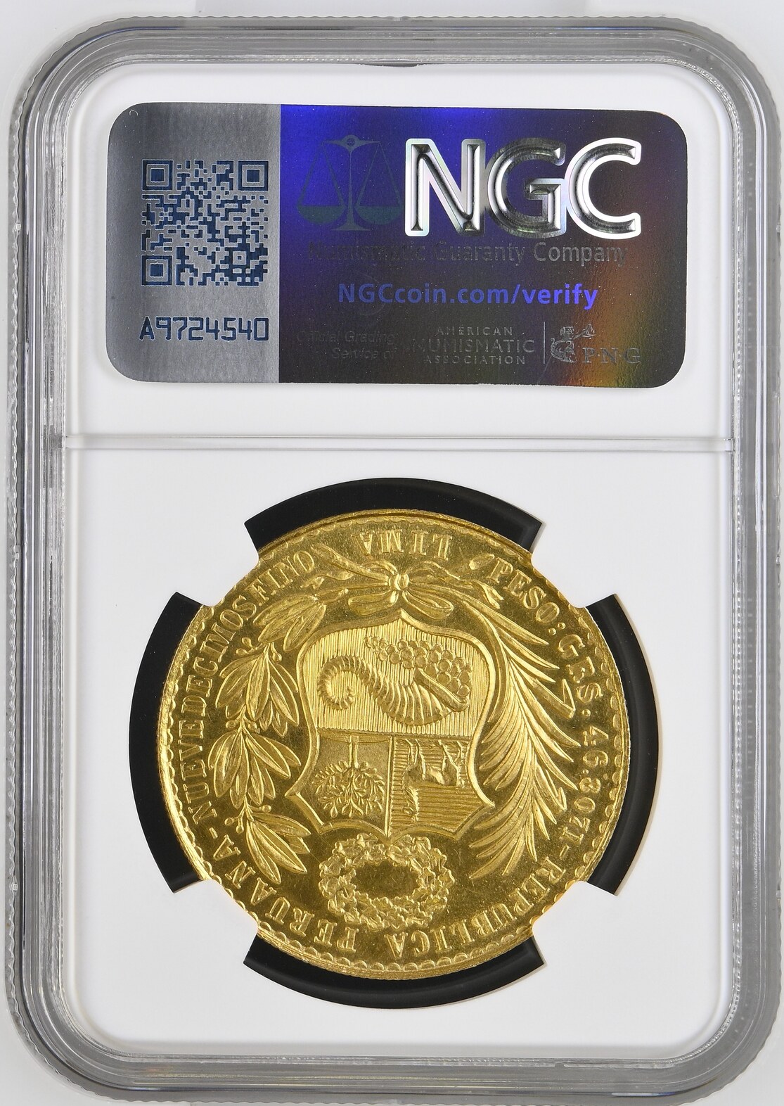 Peru 100 Soles 1950 Republic, Lima mint NGC MS67 Top Pop | MA-Shops