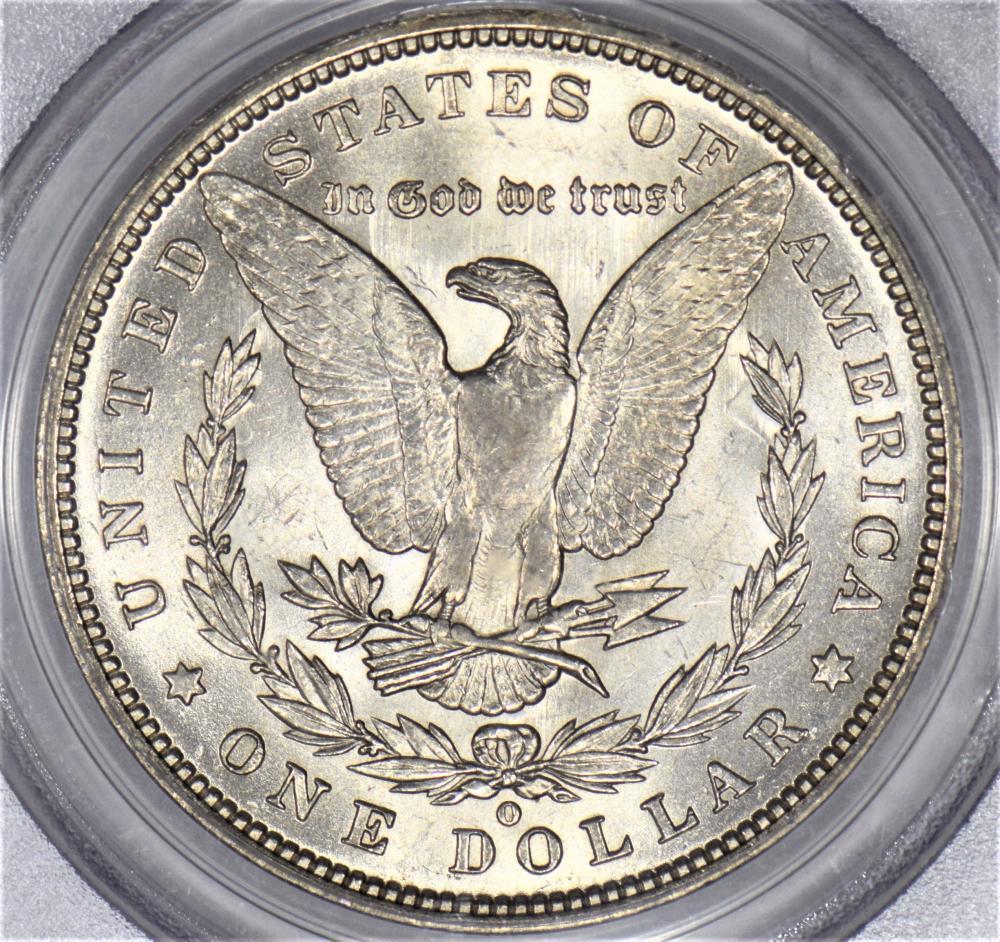 USA Morgan Dollar 1890-O PCGS & CAC AU-55 VAM-1B Die Clash With VAMSeal ...