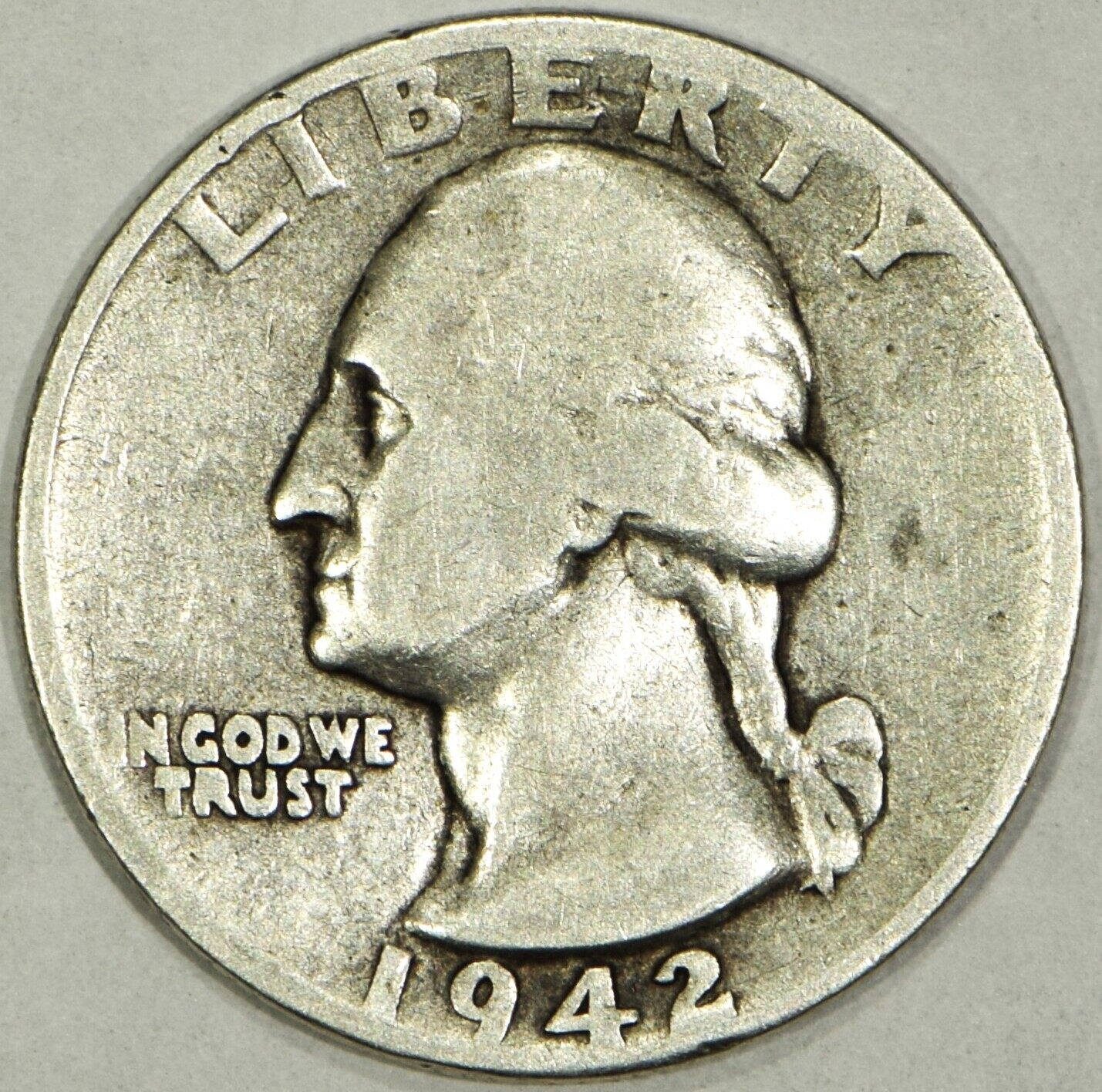 USA 1942-D Washington Quarter Doubled Die Obverse FS-101; Nice VG | MA ...