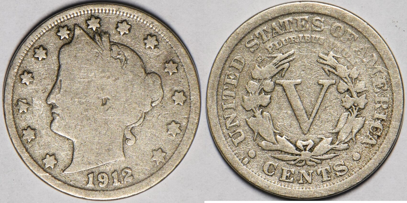 USA 1912-S Liberty Nickel; VG; First S-Mint Nickel! | MA-Shops