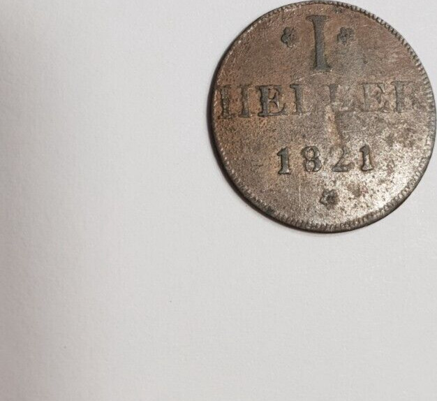 1 Heller 1821 Frankfurt Copper Coin Germany German State | MA-Shops