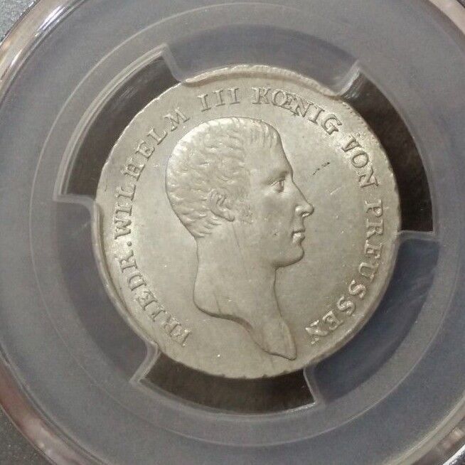 1/6 Thaler 1812 PCGS Prussia MS 62 Silver Coin Germany German State Unc ...