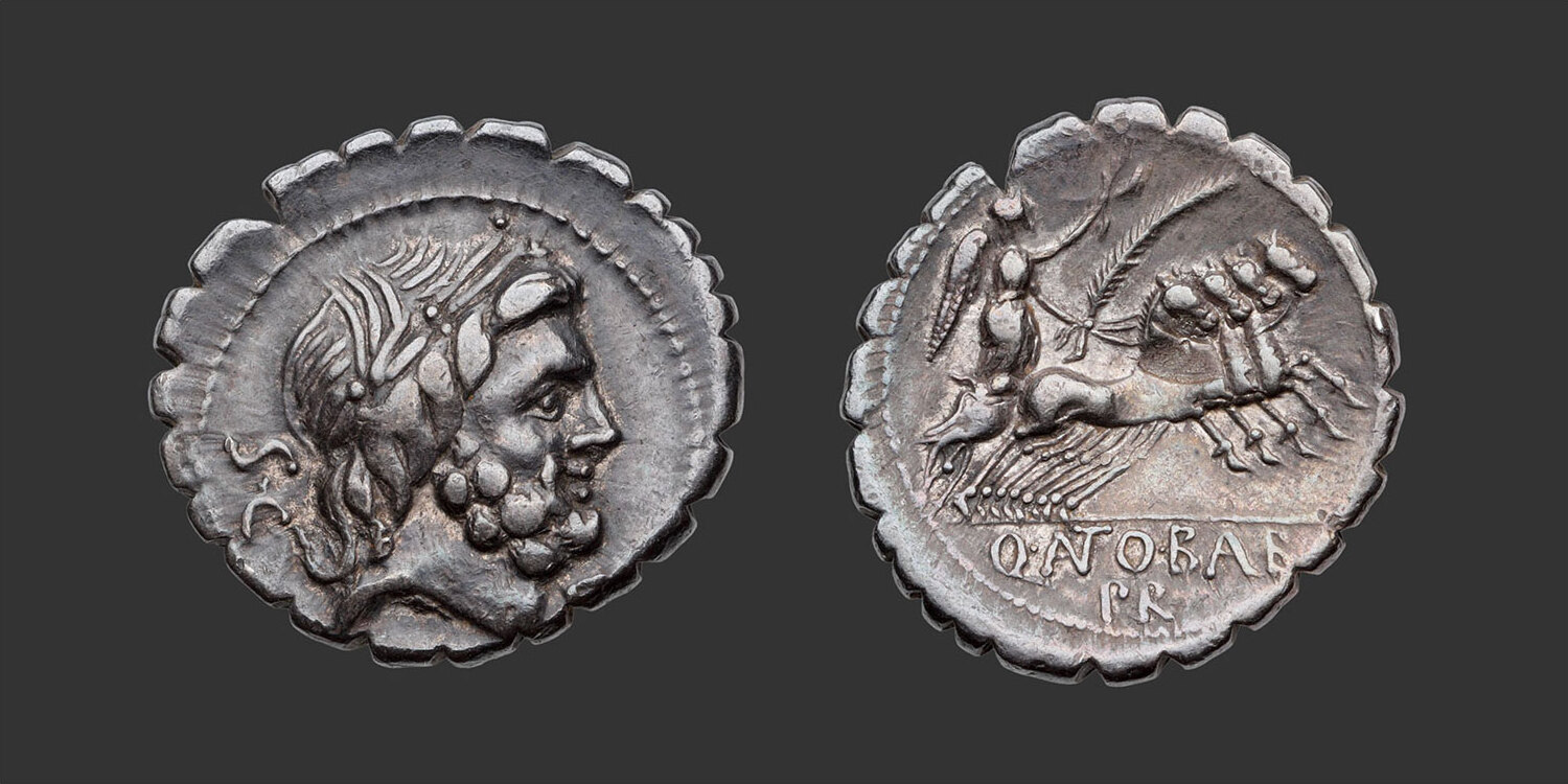ANTONIA - Q. ANTONIUS BALBUS Denarius VF | MA-Shops