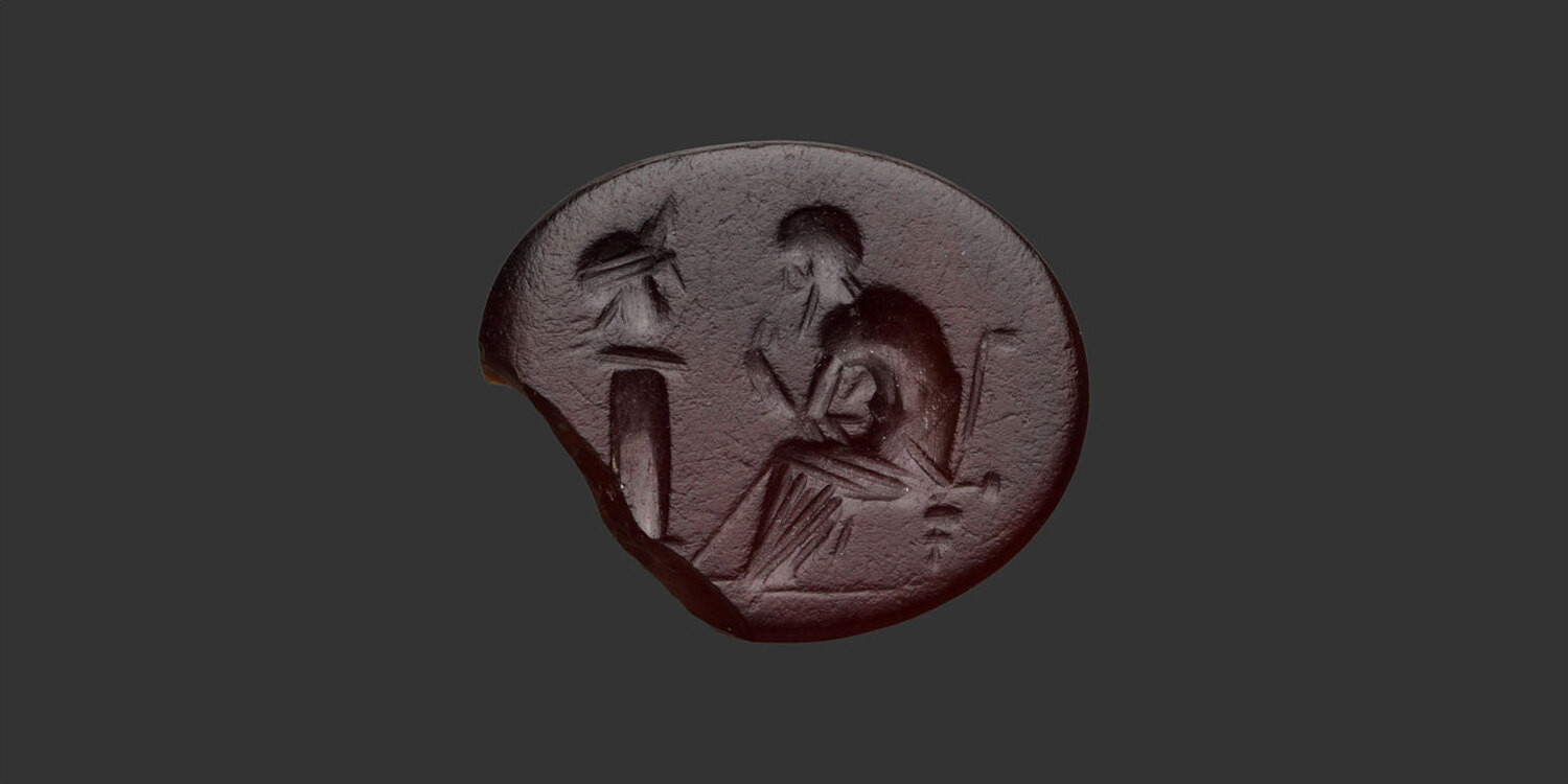 PHILOSOPHER - SARD Roman Intaglio | MA-Shops