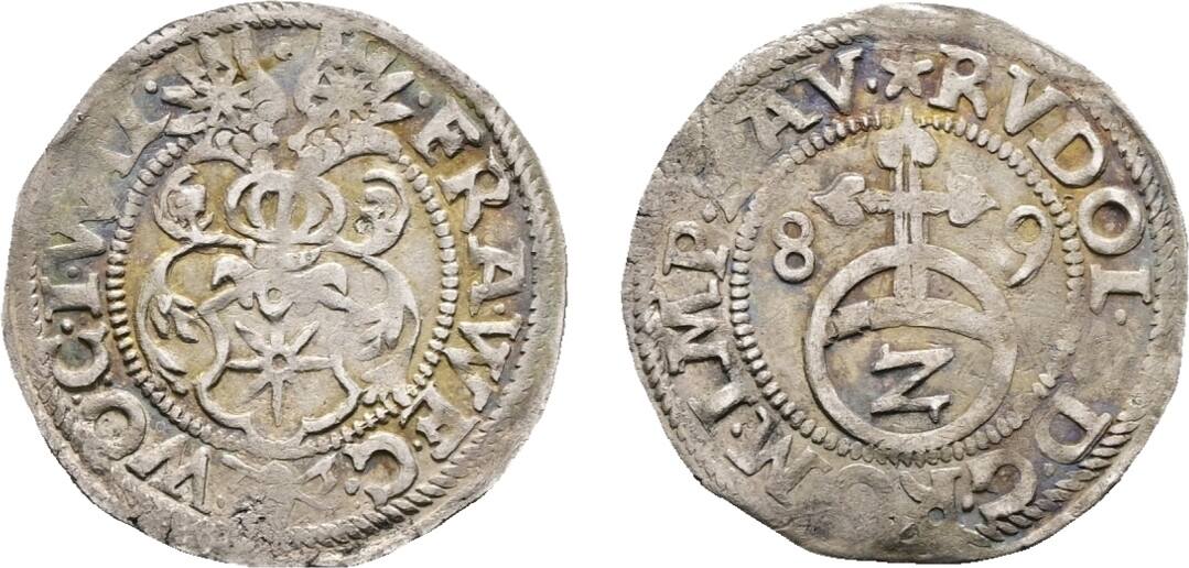 Waldeck 1/2 Batzen 1589 Wildungen Franz, Wilhelm Ernst, Christian und ...