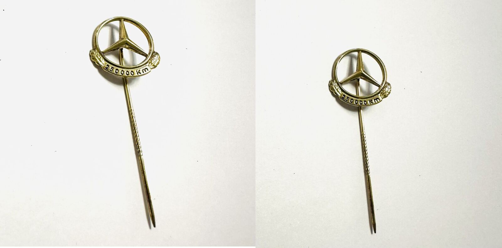 Deutschland Mercedes Pin vergoldet Anstecknadel Pin Mercedes 250000 km ...