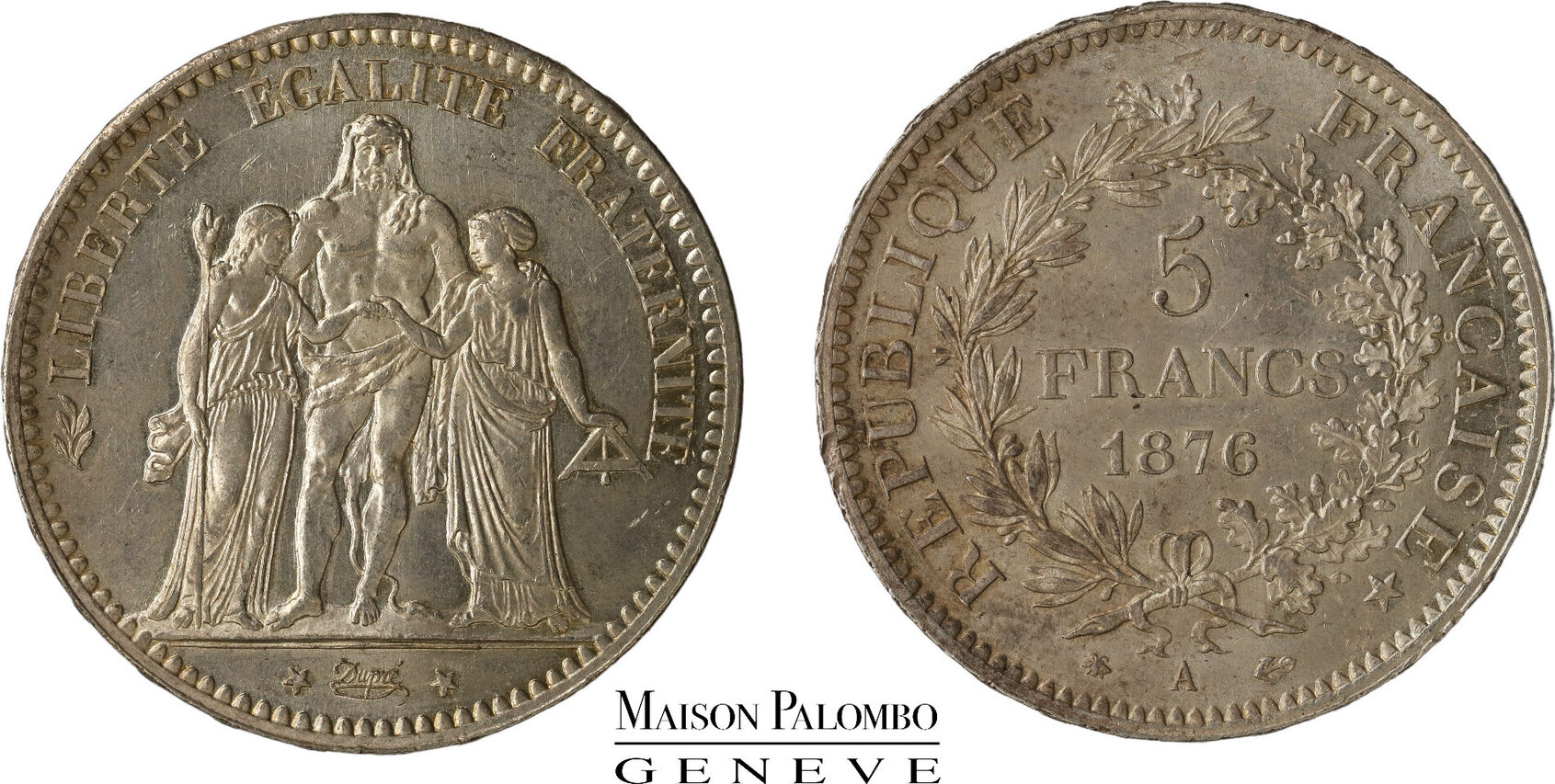 France 1876 IIIème République (1871-1940) 5 francs Hercule - | MA-Shops