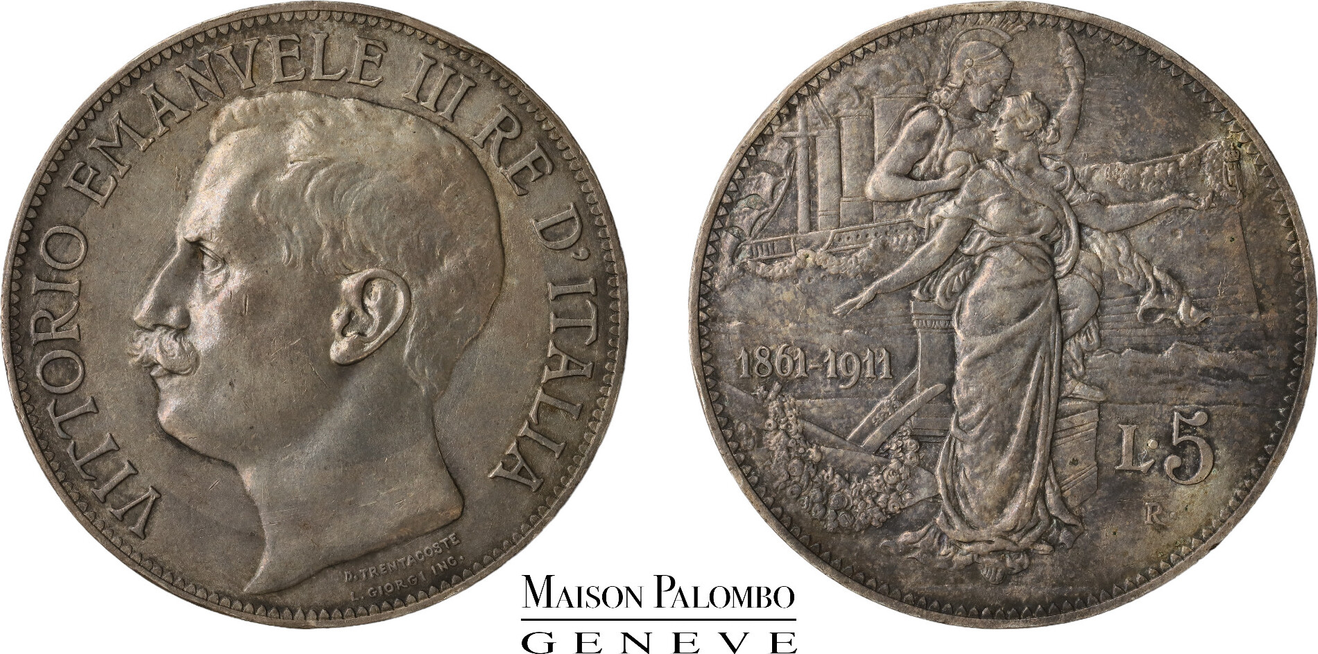 Italie Victor-Emmanuel III (1900-1945) 5 lires 1911 R | MA-Shops