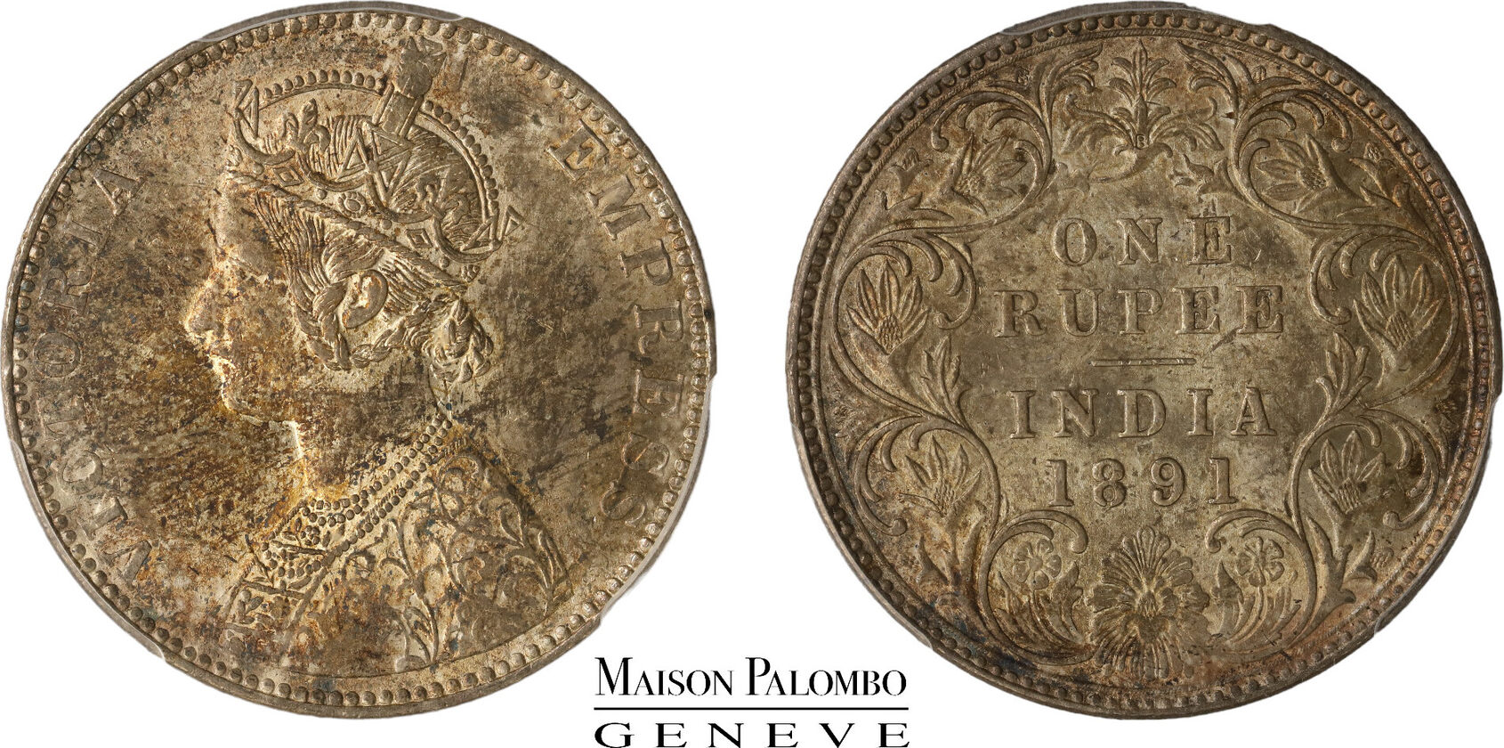 1891 (b) Inde Victoria (1837-1901)1 Roupie en argent - 1891 | MA-Shops