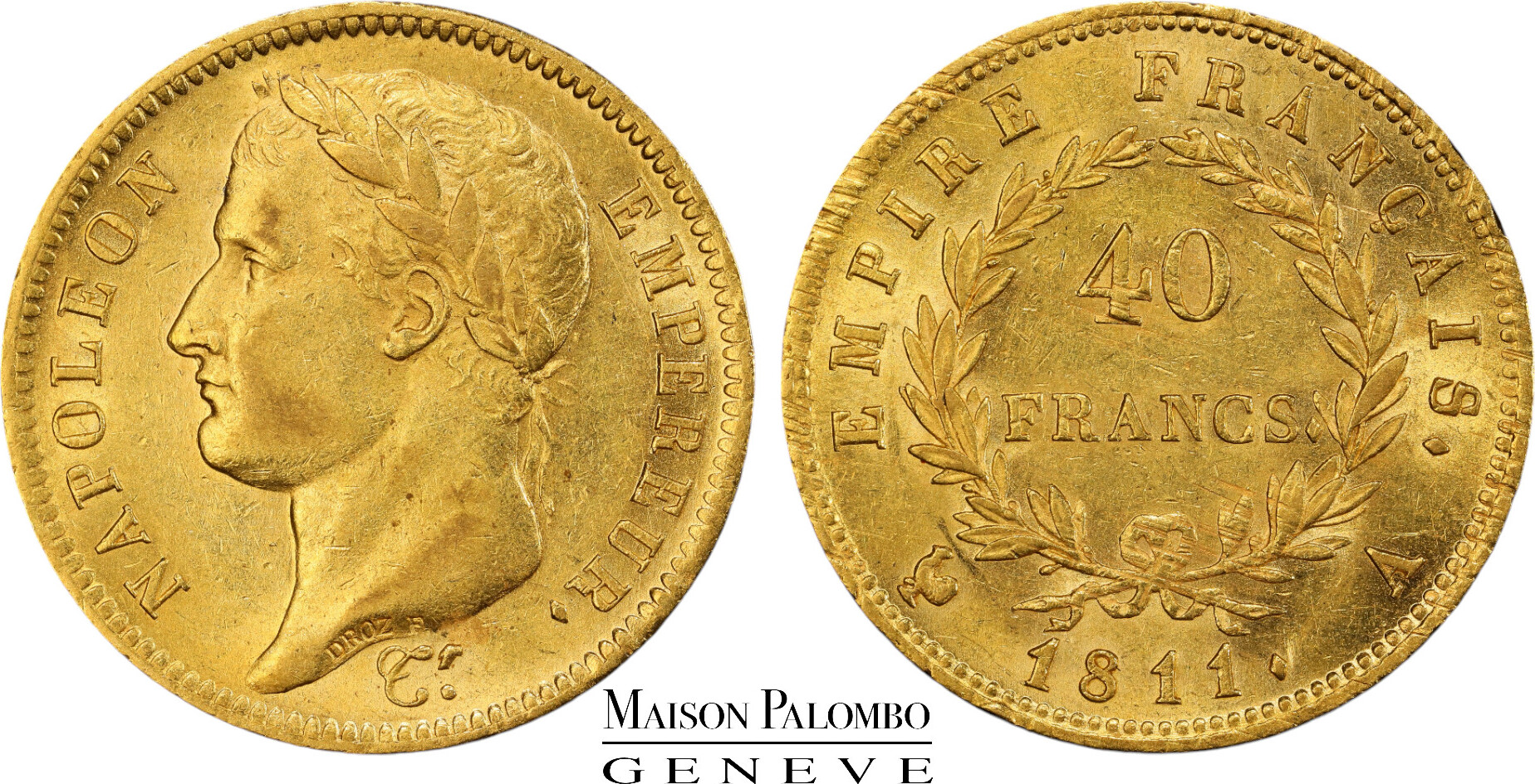 France 40 francs or 1811 A Paris - PCGS AU 58 | MA-Shops