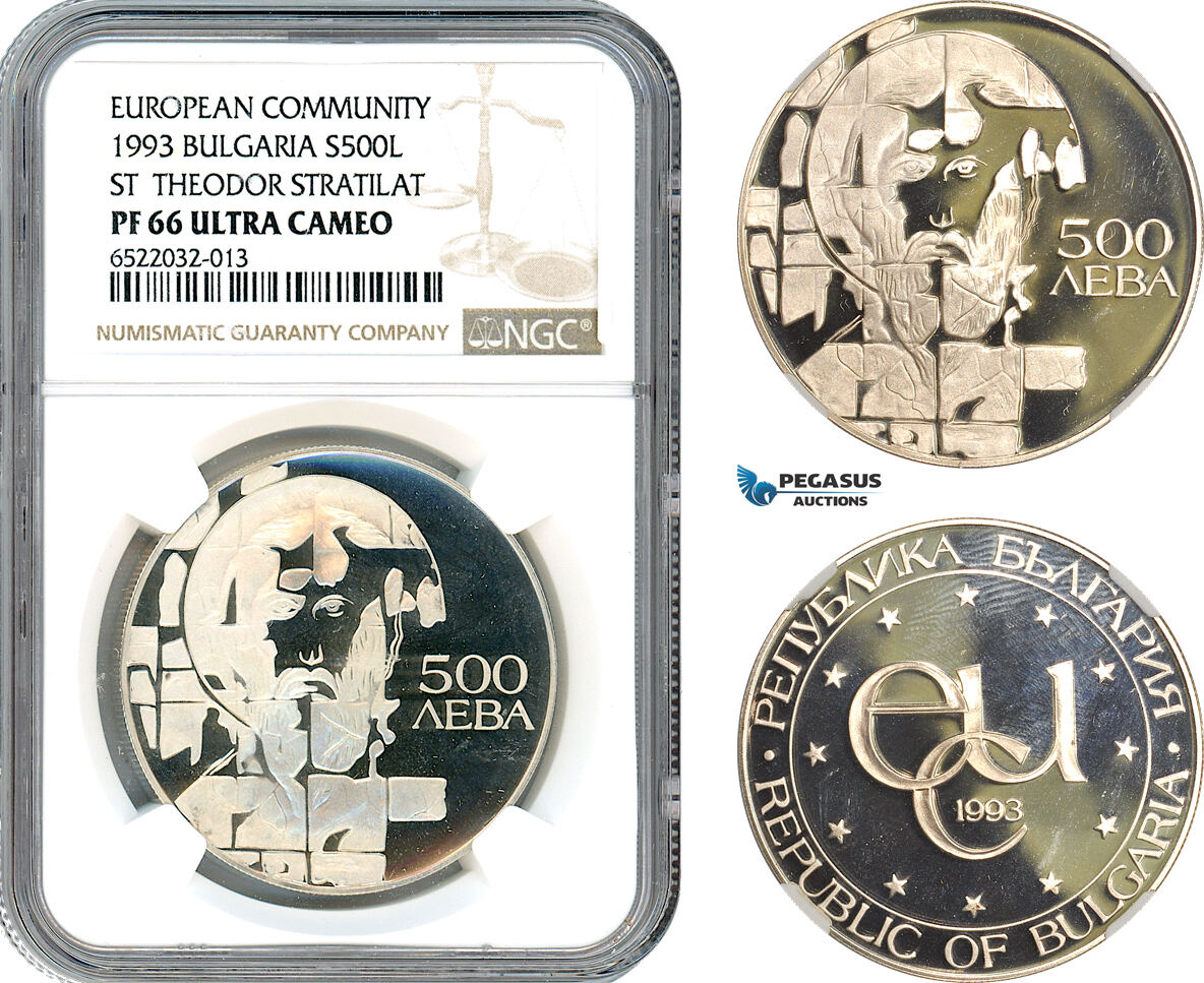Bulgaria 500 Leva 1993 NGC PF66 Ultra Cameo | MA-Shops