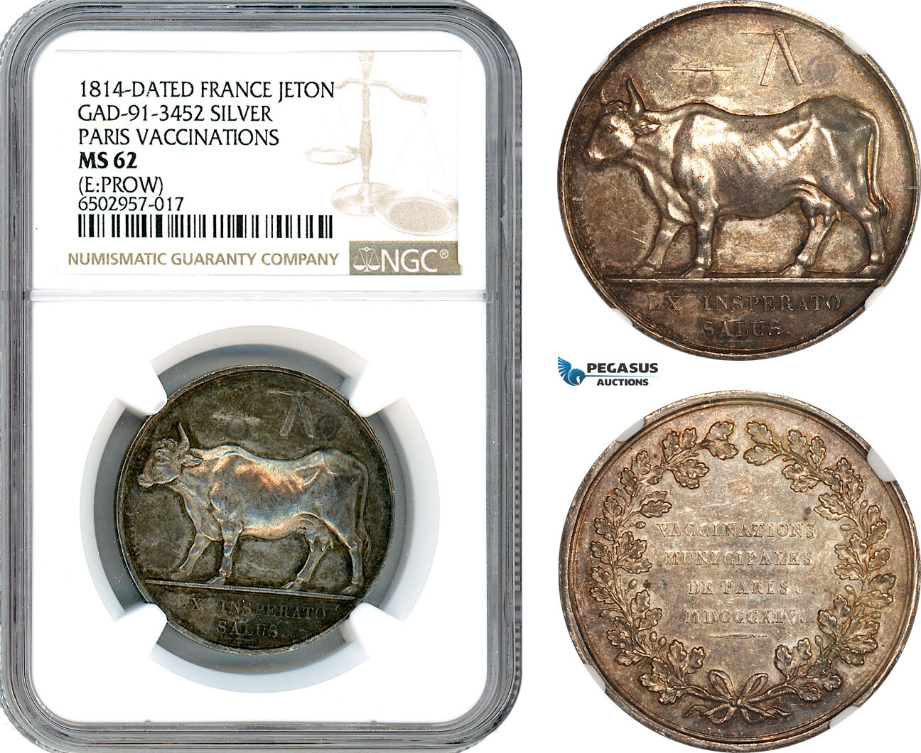 France Jeton 1814 NGC MS62 | MA-Shops