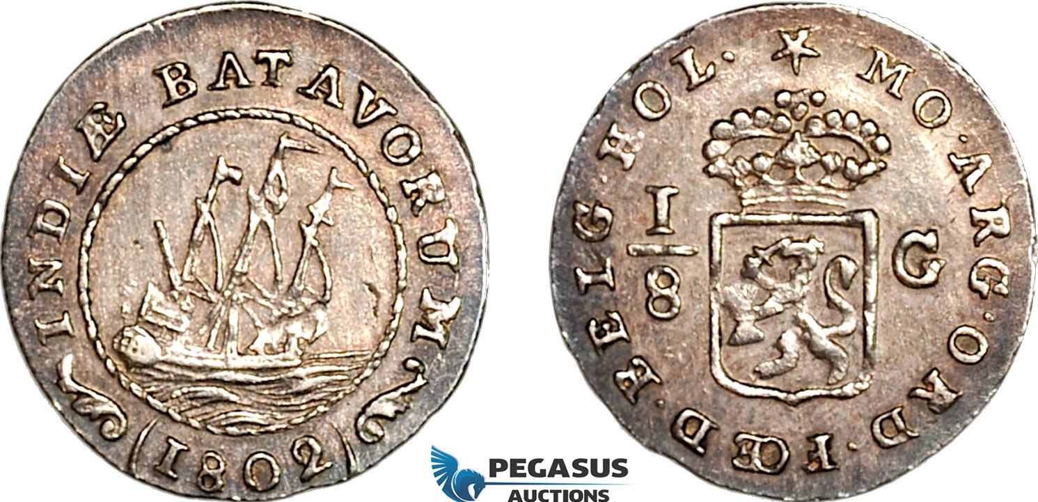 Netherlands East Indies 1/8 Gulden 1802 EF | MA-Shops