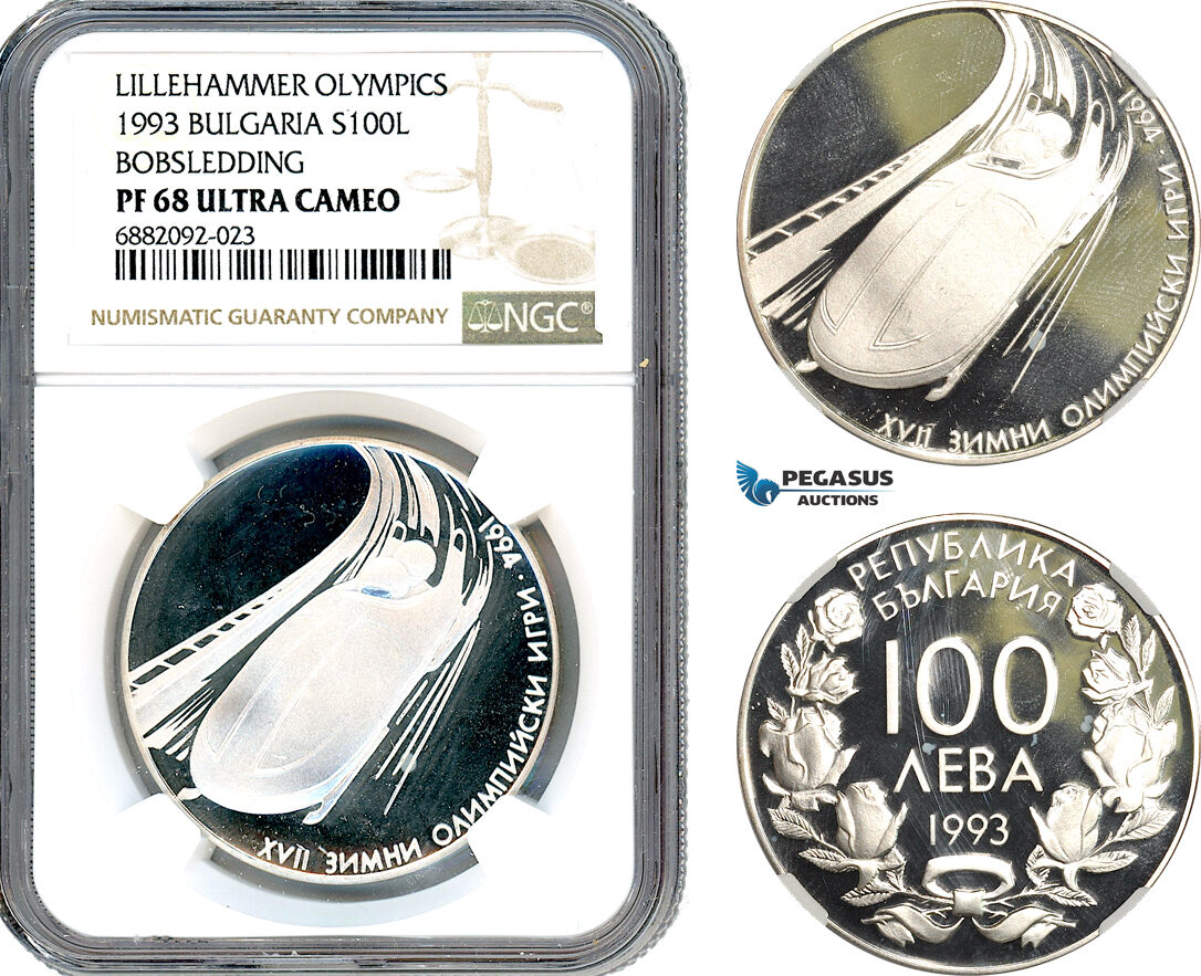 Bulgaria 100 Leva 1993 NGC PF68 Ultra Cameo | MA-Shops
