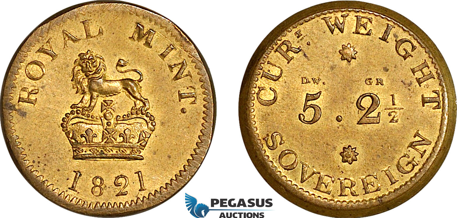 Great Britain Monetary Weight for 1 Sovereign 1821 UNC | MA-Shops
