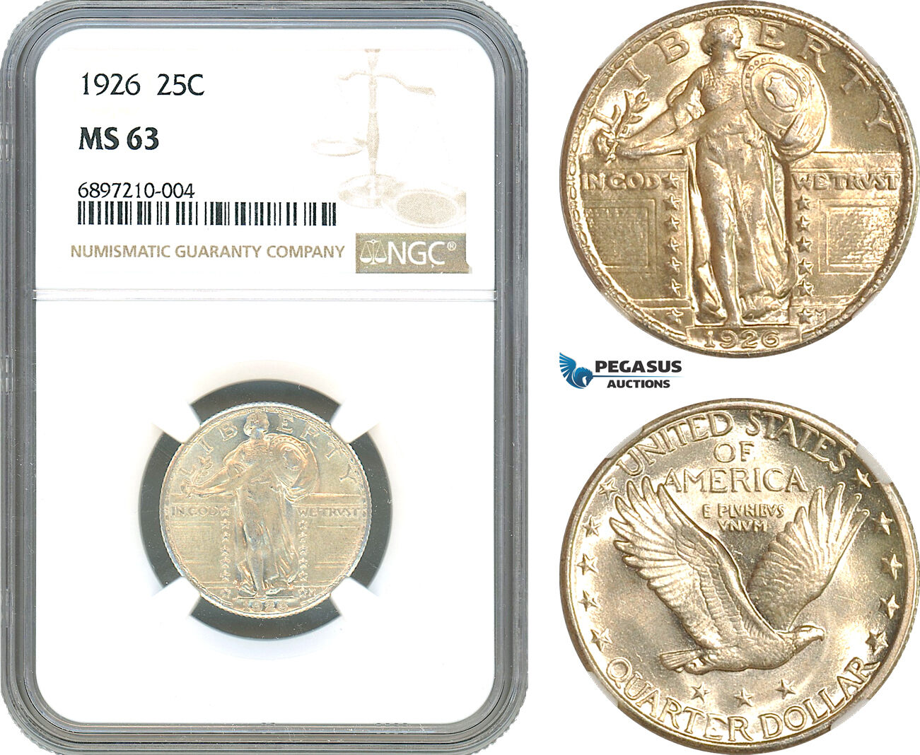 United States 25 Cents 1926 NGC MS63 | MA-Shops