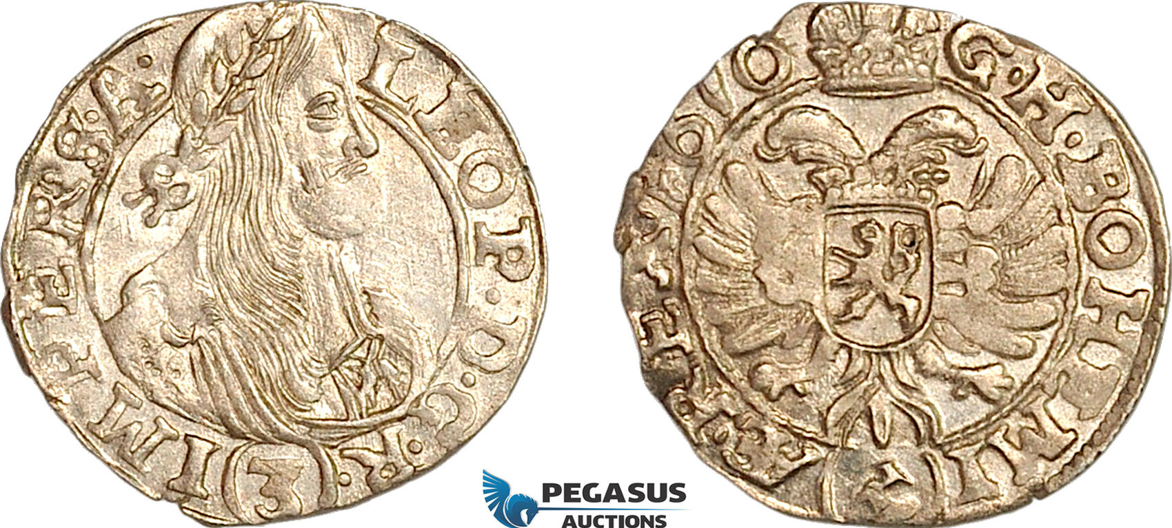 Austria, Bohemia 3 Kreuzer 1670 AU | MA-Shops