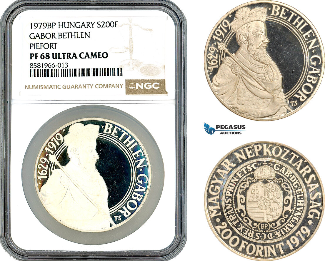Hungary Piefort 200 Forint 1979 NGC PF68 Ultra Cameo | MA-Shops
