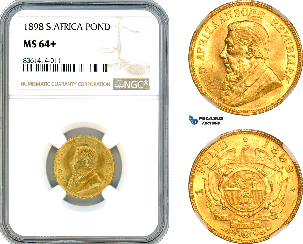 South Africa Pond 1898 NGC MS64+ | MA-Shops