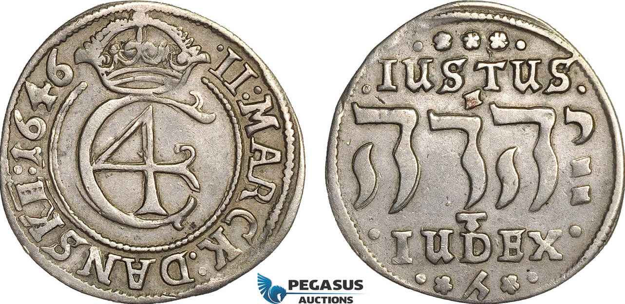 Denmark 2 Mark 1646 Christian IV gVF | MA-Shops