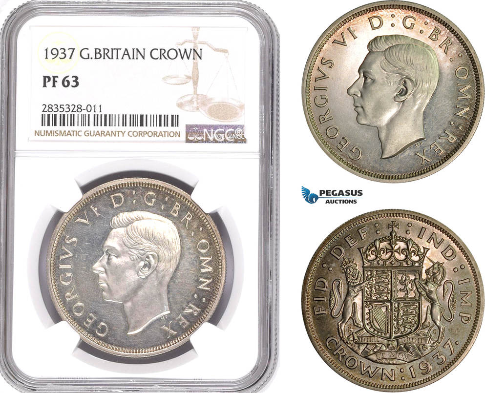 Great Britain Crown 1937 George VI NGC PF63 | MA-Shops