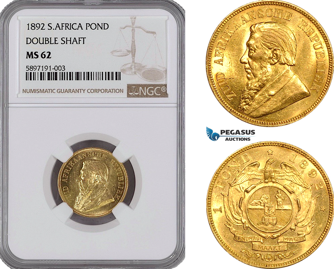 South Africa Pond 1892 NGC MS62 | MA-Shops