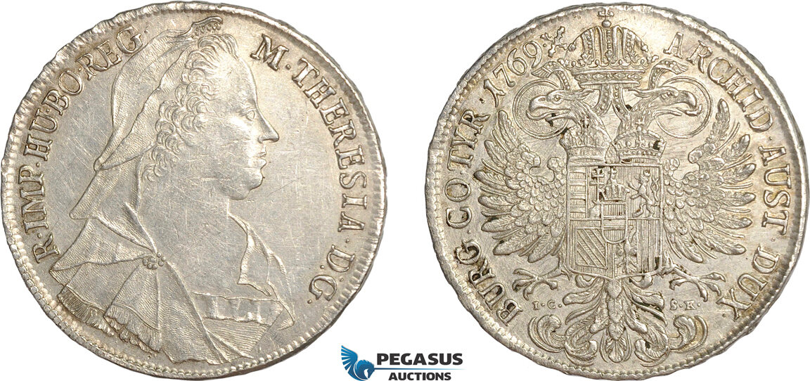 Austria Taler 1769 Maria Theresia, Wien XF-AU | MA-Shops