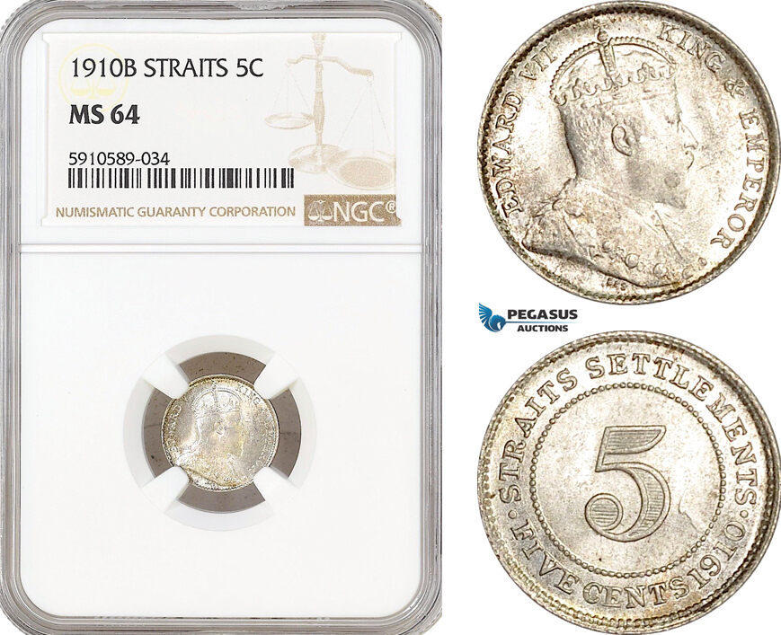 Straits Settlements 5 Cents 1910 Edward VII NGC MS64 MA Shops straits-settlements-5-cents-1910-edward-vii-ngc-ms64-ma-shops