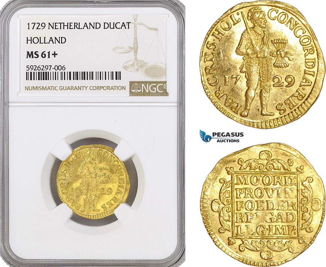 Netherlands Ducat 1729 Holland AU | MA-Shops