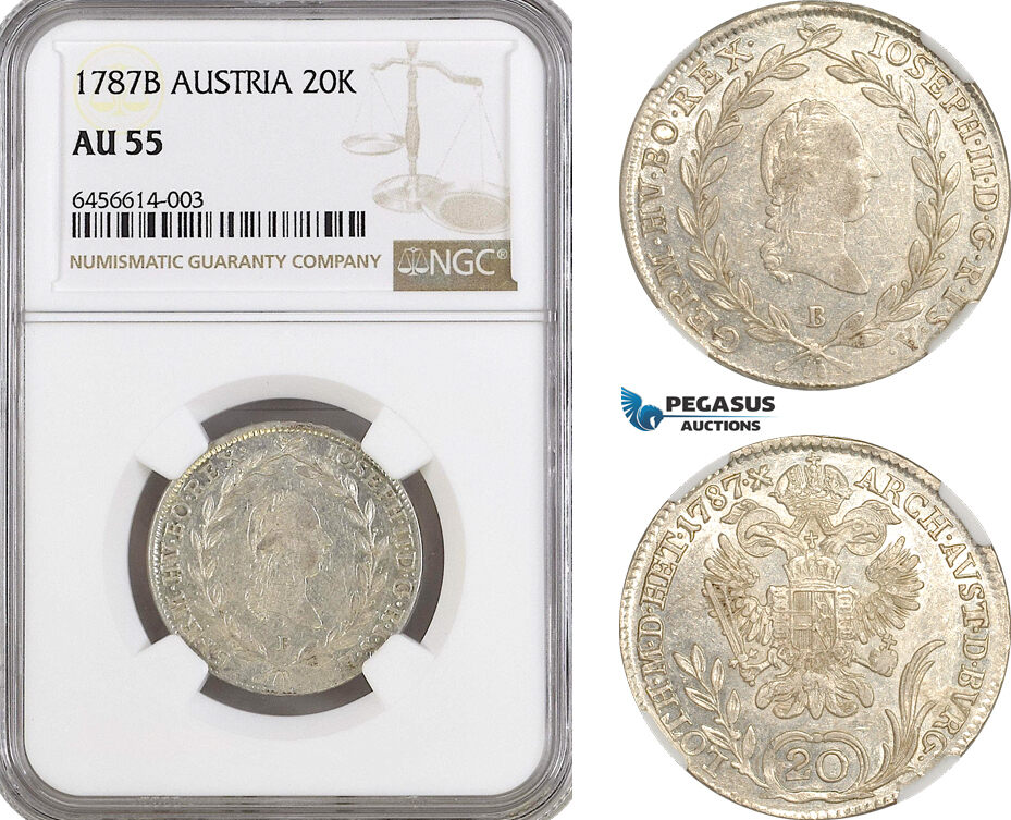 Austria 20 Kreuzer 1787­ B NGC AU55 | MA-Shops