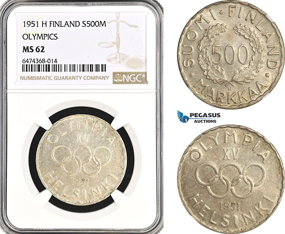 Finland 500 Markkaa 1951 NGC MS62 | MA-Shops