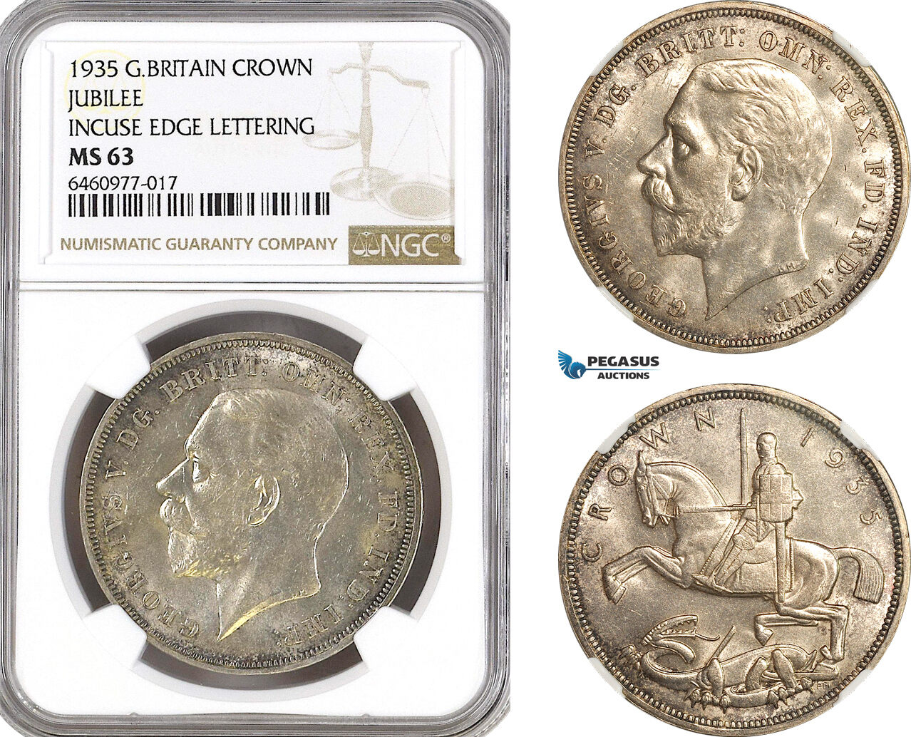 Great Britain 1 Crown 1935 NGC MS63 | MA-Shops
