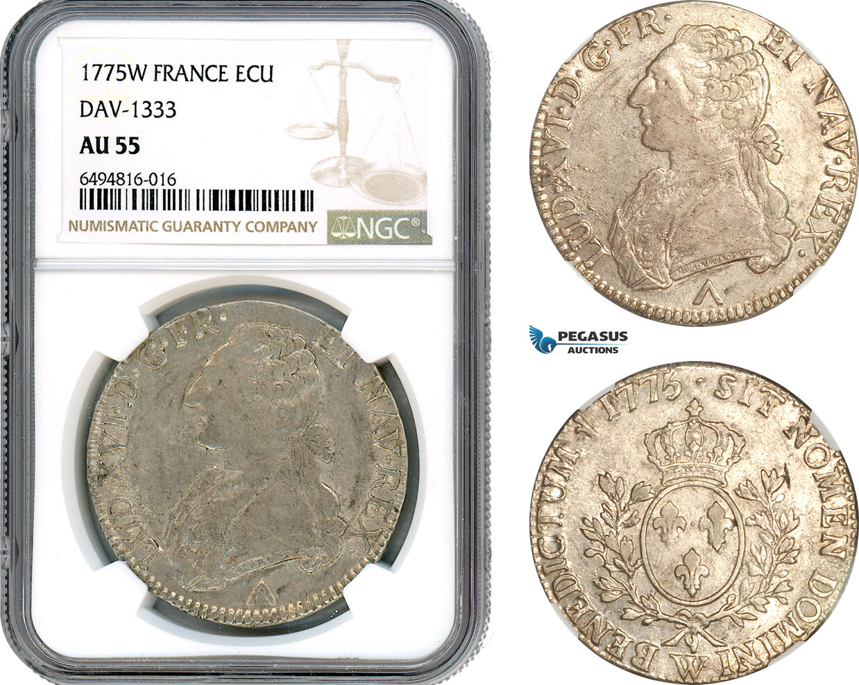 France 1 Ecu 1775 NGC AU55 | MA-Shops