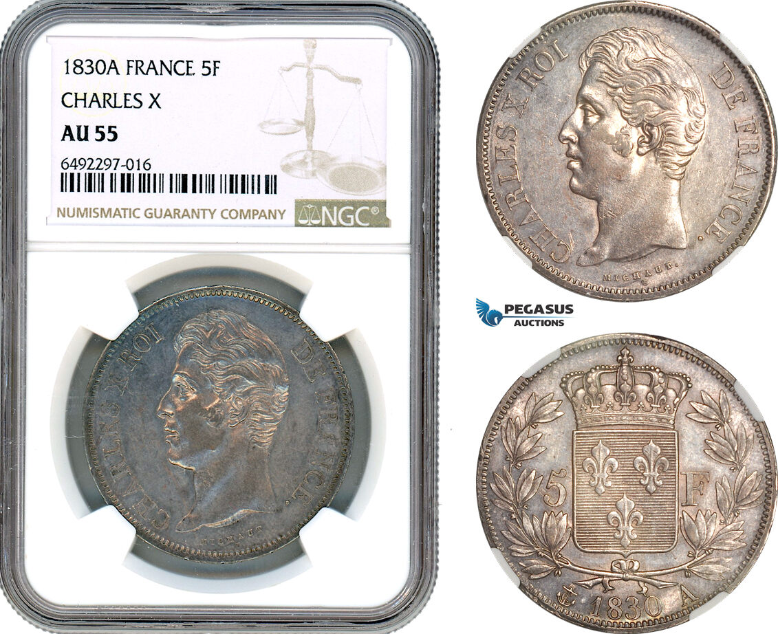 France 5 Francs 1830 NGC AU55 | MA-Shops