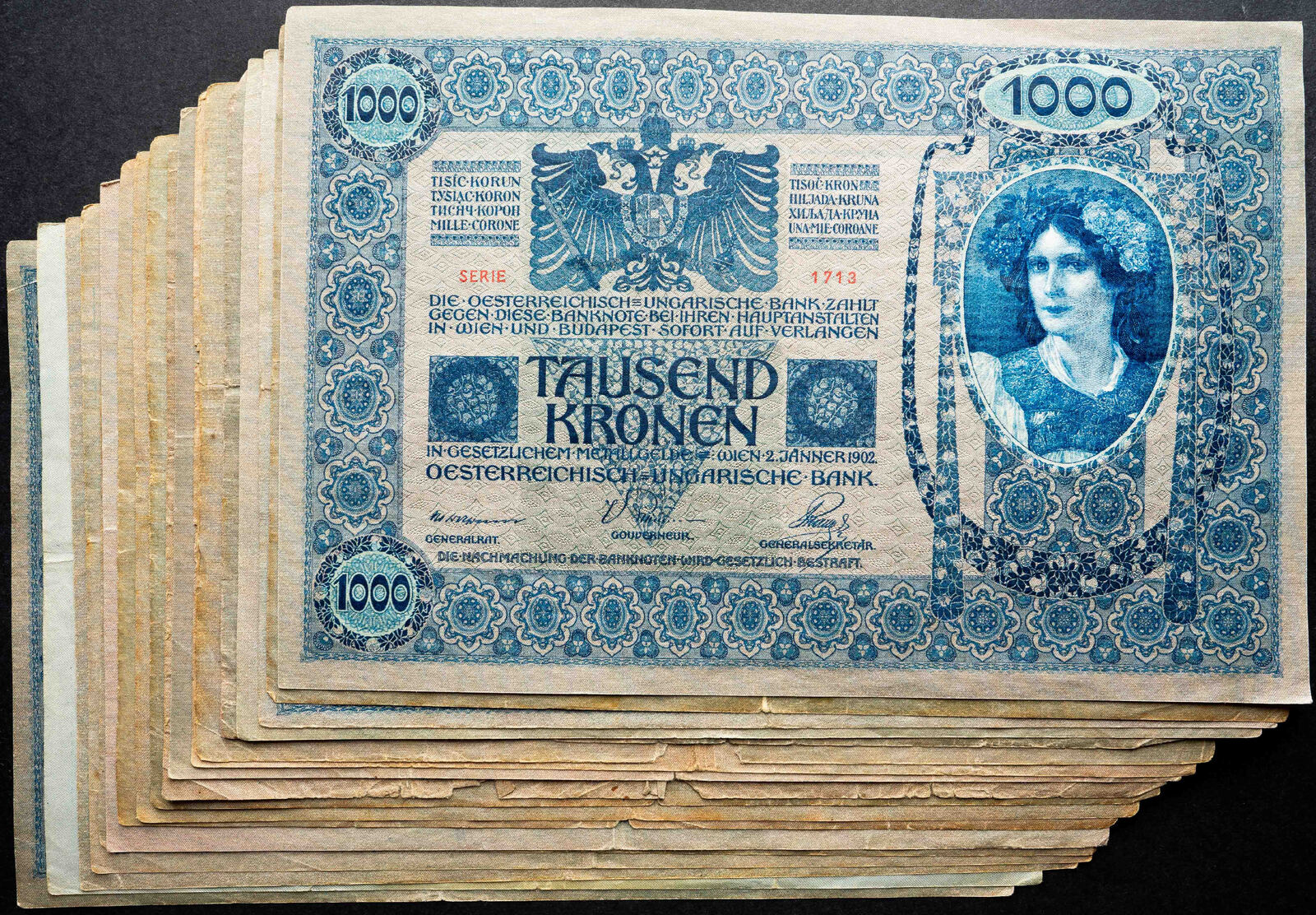 Austria-Hungary 1000 Kronen 1902 VG-aUNC | MA-Shops