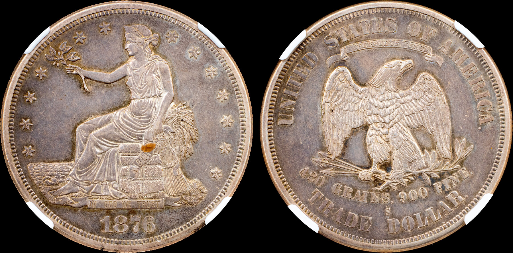 USA Trade Dollar 1876 San Francisco Federal republic UNC DETAILS ...