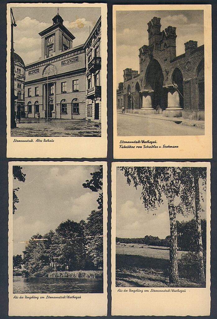 Deutsches Reich Warthegau 1940 ca. 'Litzmannstadt - Lodz' 10 verschied ...