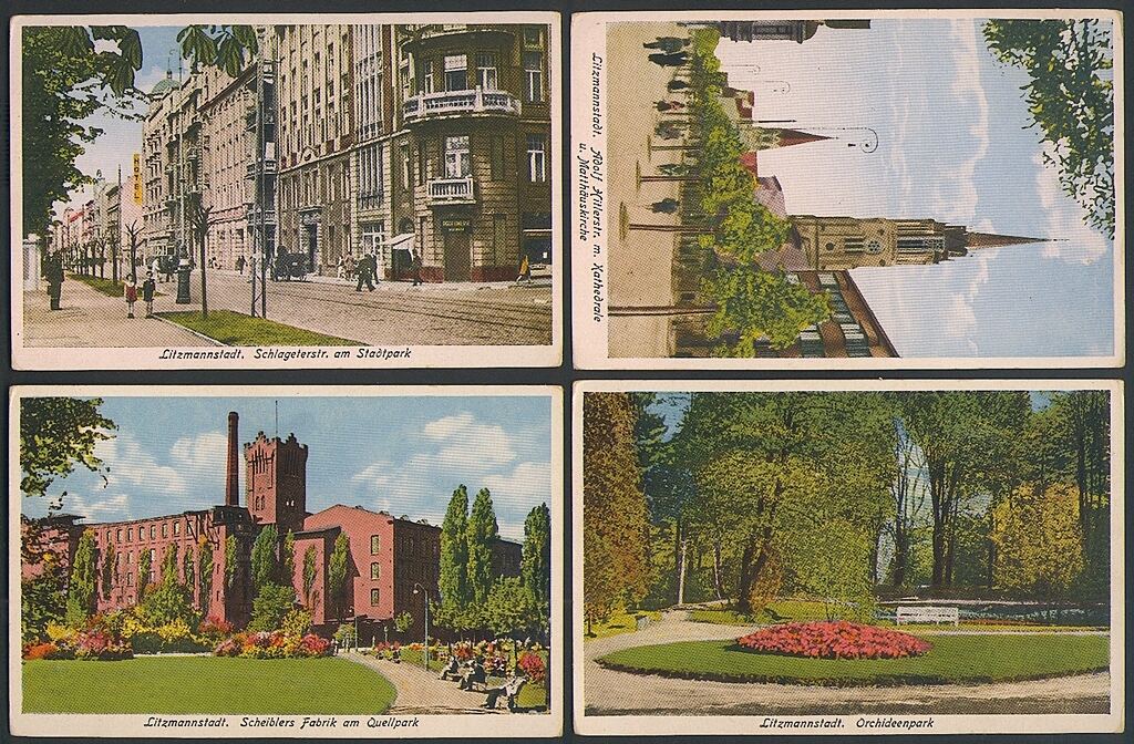 Deutsches Reich Warthegau 1940 ca. 'Litzmannstadt - Lodz' 10 verschied ...