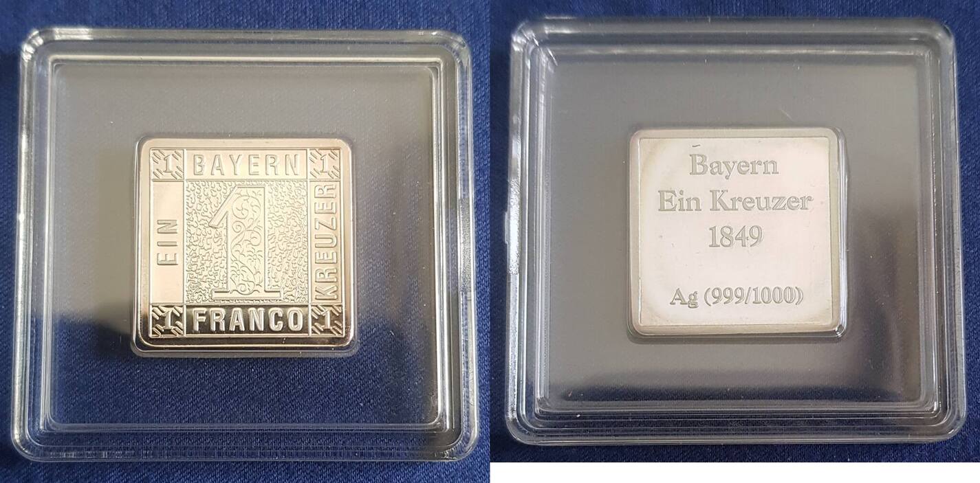 Bayern (1 Kr.) (1849) 'Berühmteste Briefmarken der Welt - Schwarzer ...