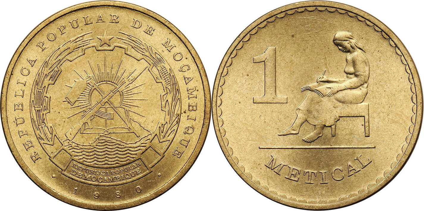 Mozambique 1 Metical 1980 UNC | MA-Shops