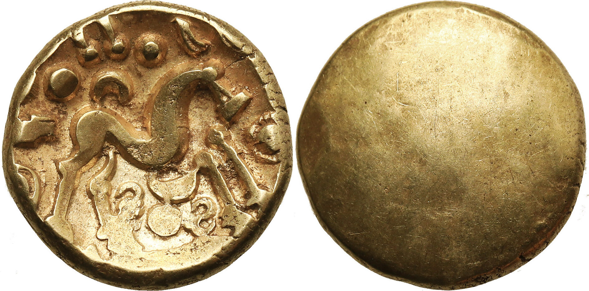 Celts, Northern Gaul. Ambiani Gold stater ca. 60-30 BC XF+ | MA-Shops