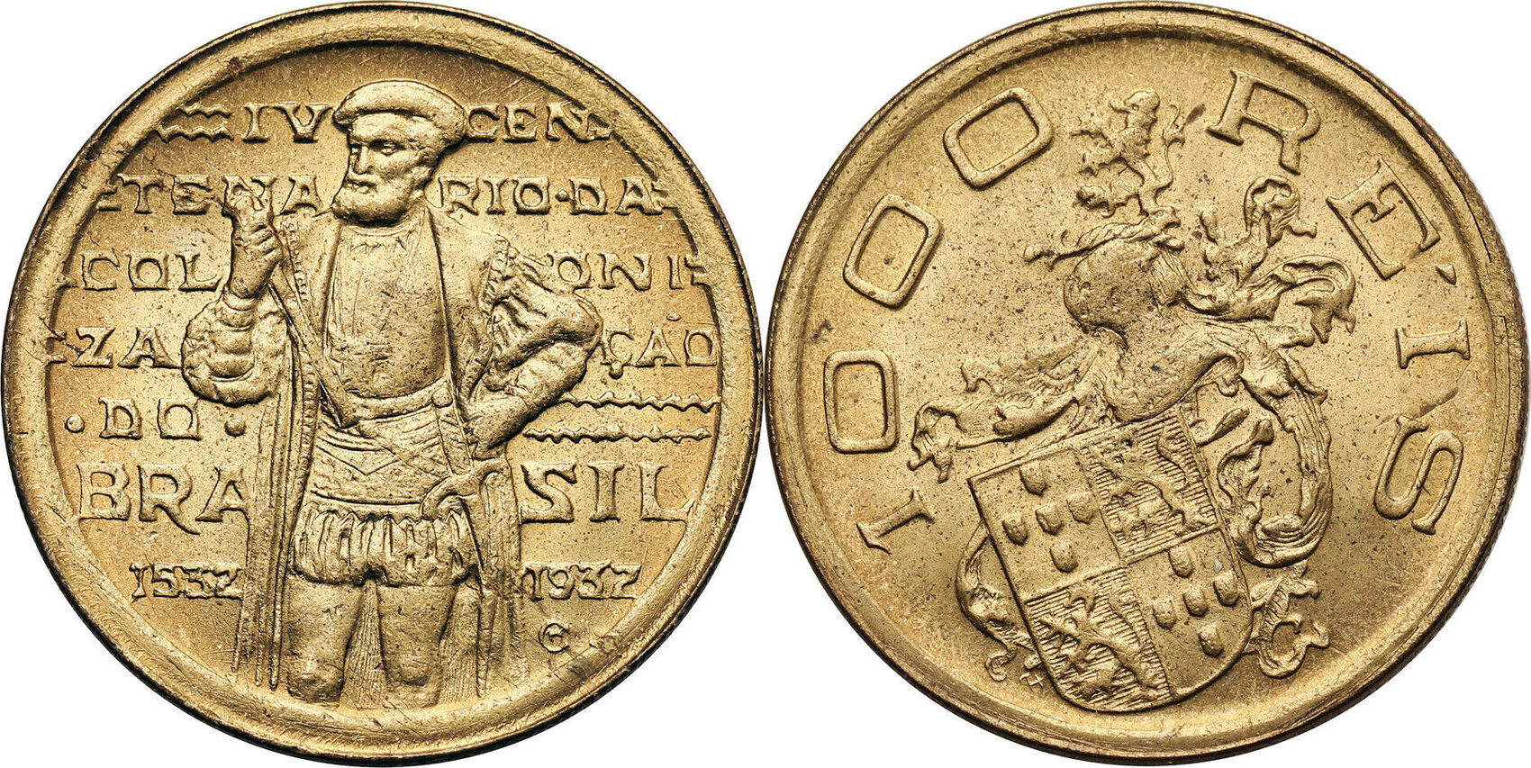 Brazil 1000 Reis 1000 Reis 400th Anniversary of Colonisation UNC | MA-Shops