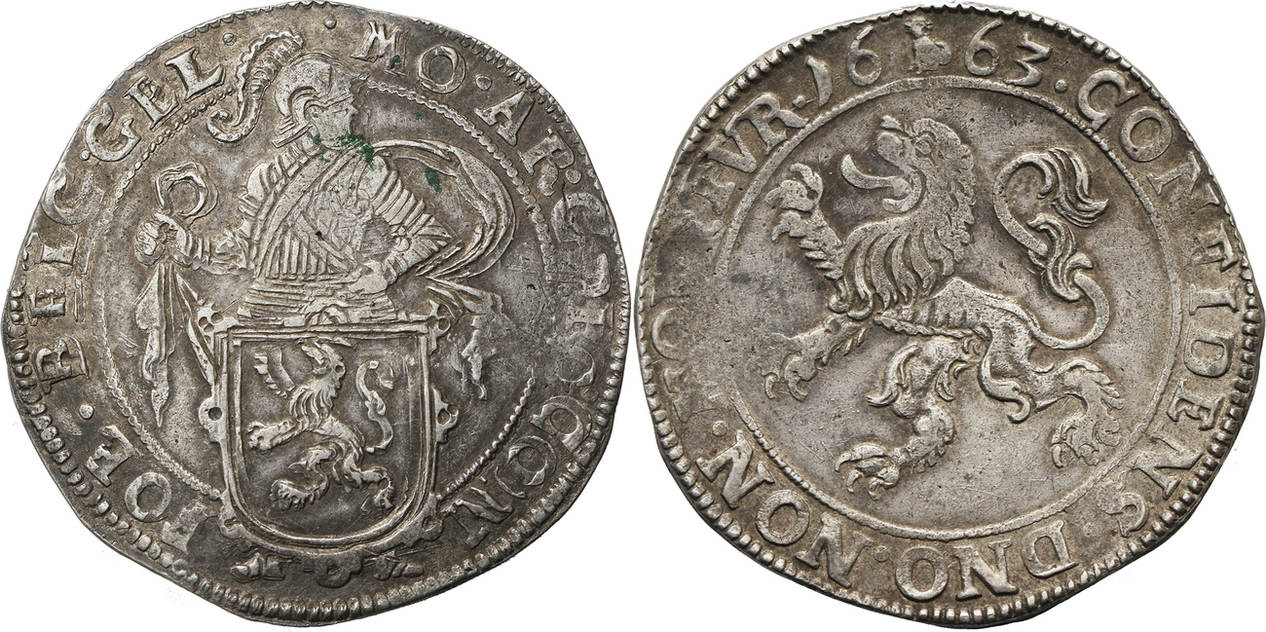 Netherlands. Geldern Taler (Leeuwendaalder) 1663 VF | MA-Shops