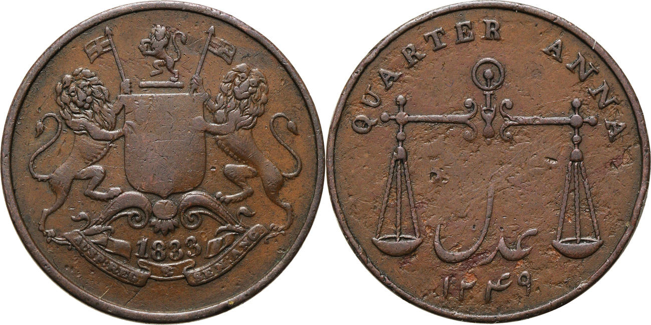 India British 1/4 Anna 1933 Bombay Presidency Fine | MA-Shops