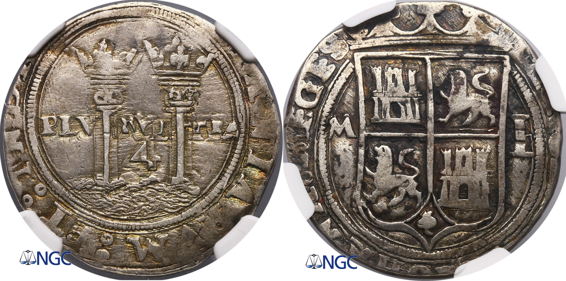 Mexico 4 Reales ND (1542-1555) Carlos and Johanna (1516-1556) VF (NGC ...