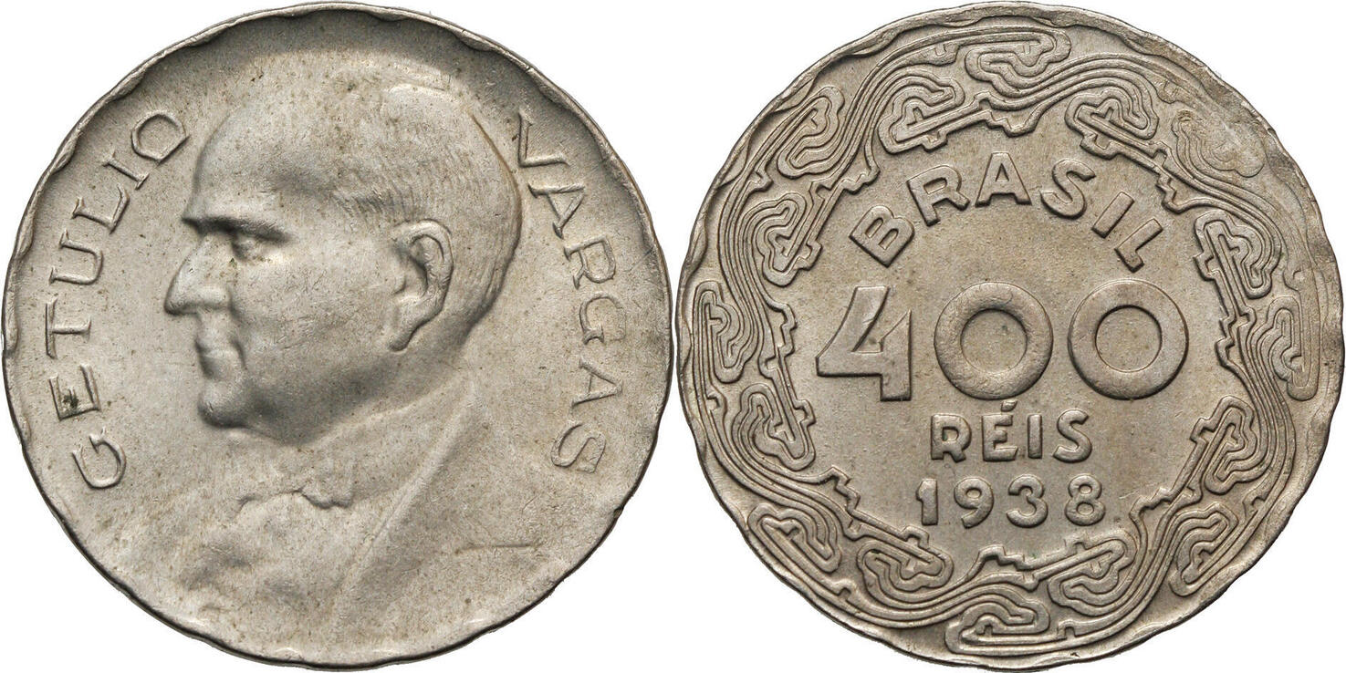 Brazil 400 Reis 1938 UNC | MA-Shops