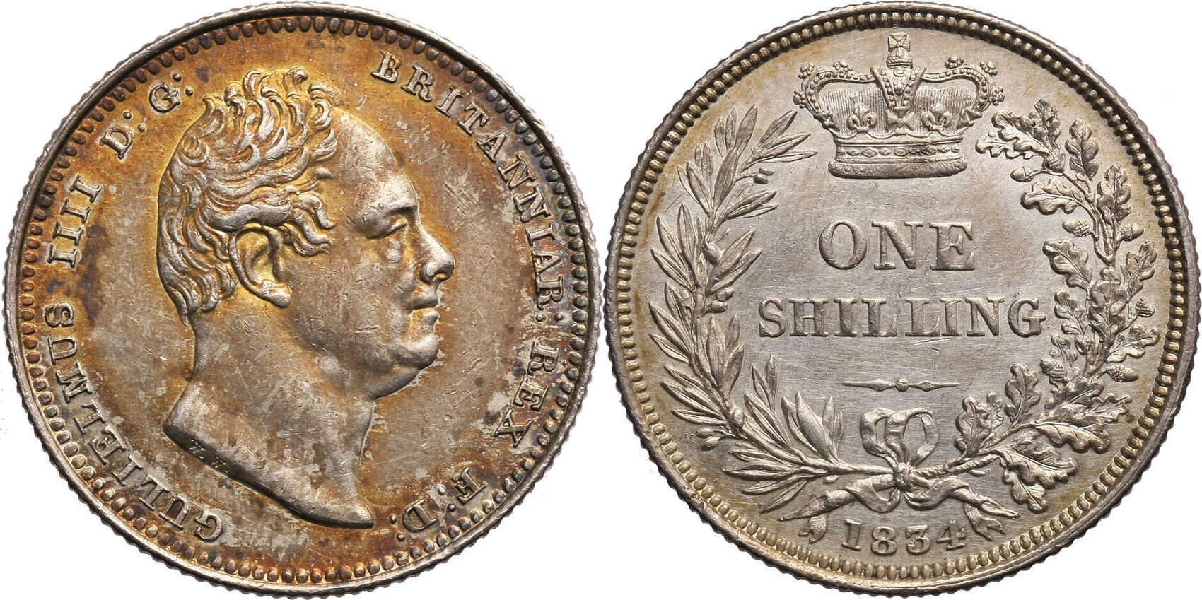 Great Britain Shilling 1834 William IV 1830-1837 XF | MA-Shops
