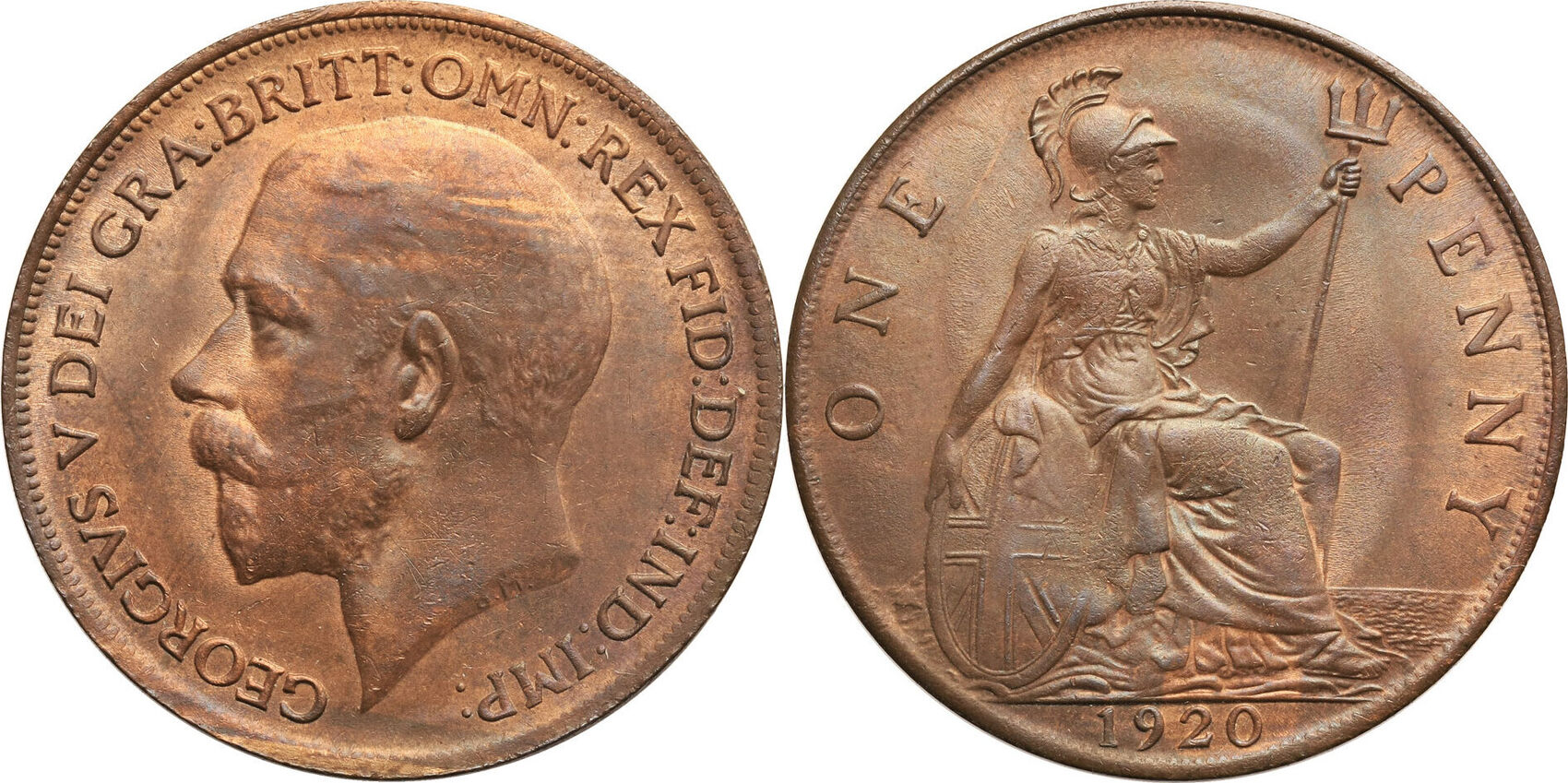 Great Britain Penny 1920 George V UNC | MA-Shops