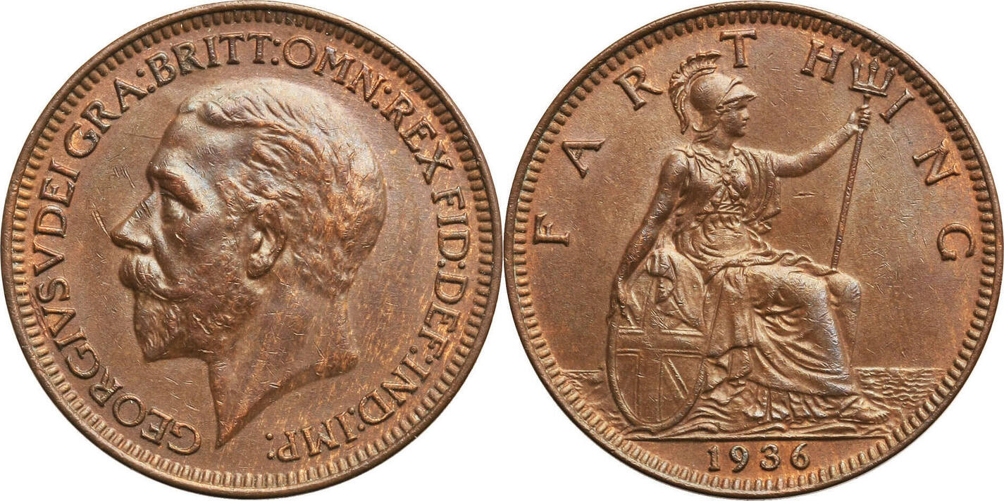 Great Britain Farthing 1936 George V aUNC | MA-Shops