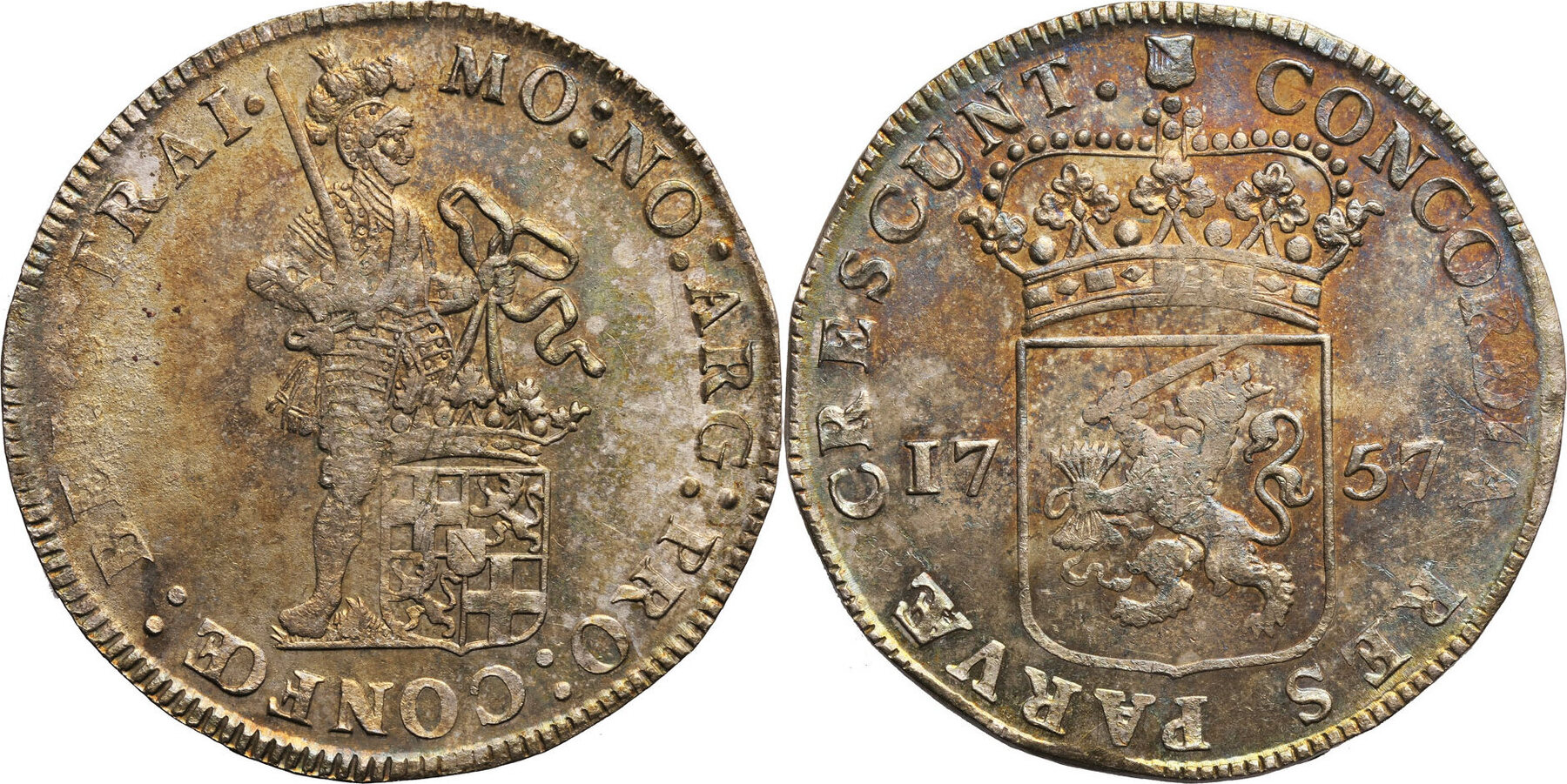 Netherlands - Utrecht Thaler (Zilveren Dukaat) 1757 / 6 UNC | MA-Shops